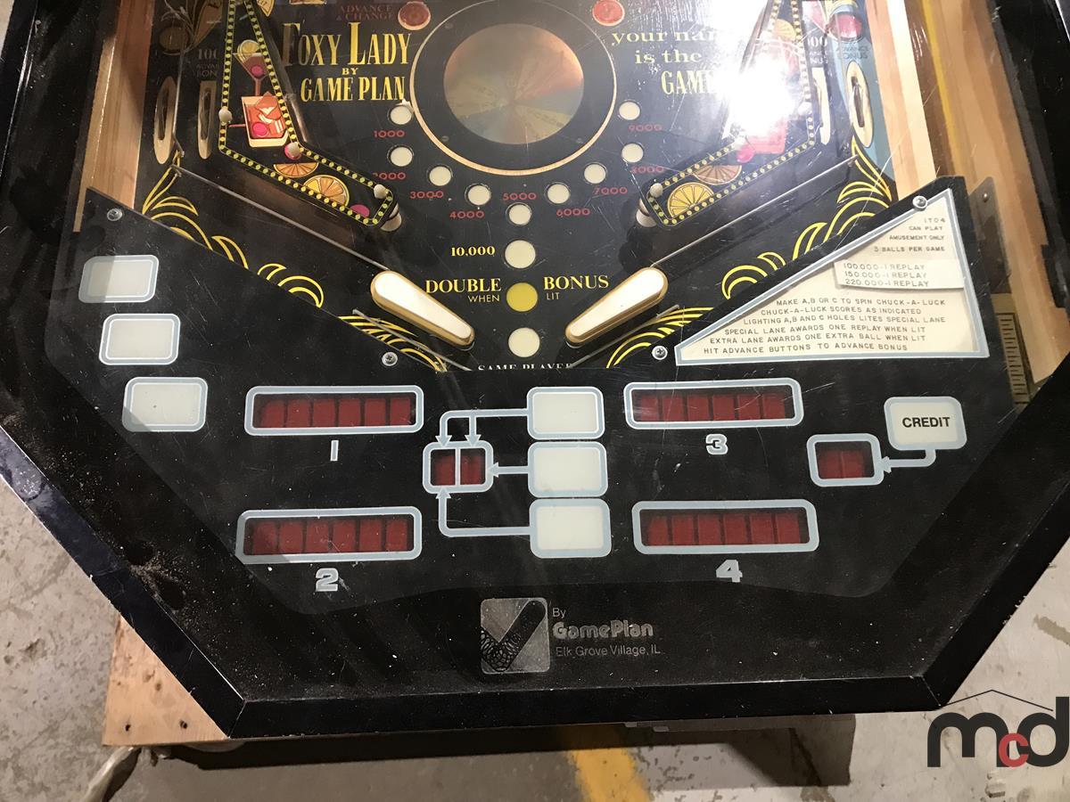 Foxy Lady by Game Plan Pinball Arcade Game