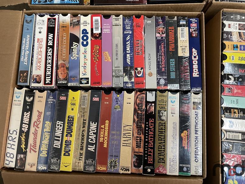 (4) Boxes of VHS Tapes/DVD Movies