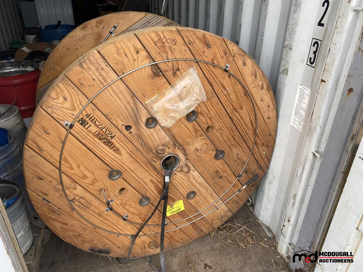 Spool of AFL High Claim Fiber Optic Cable 2000 Meters