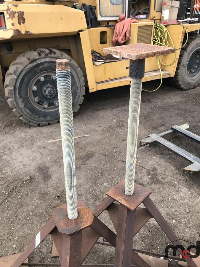 (2) Jack Stands w/ Threaded Rods