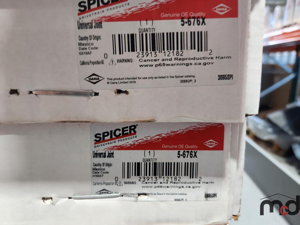 (5) Spicer 5-676X Universal Joint