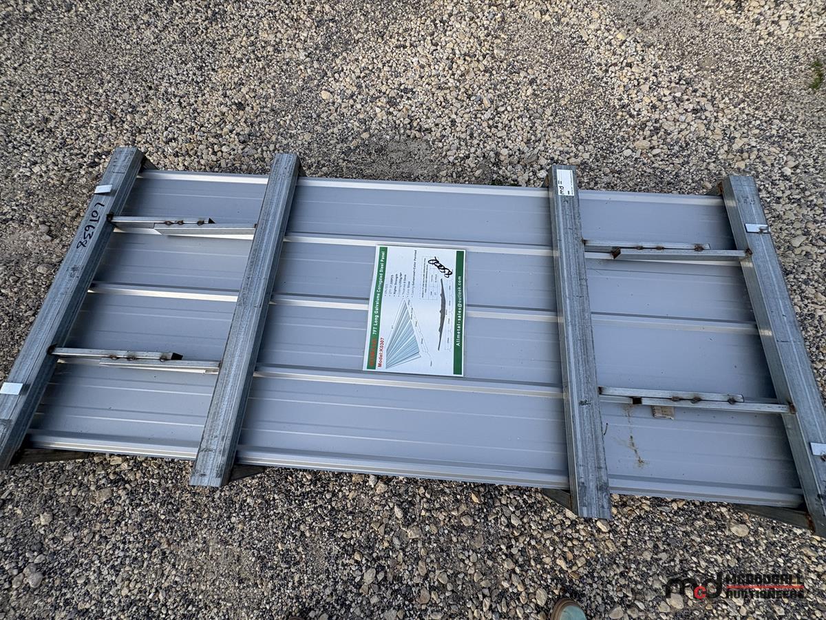 AllMetal K0307 7' Galvalume Corrugated Steel Panel