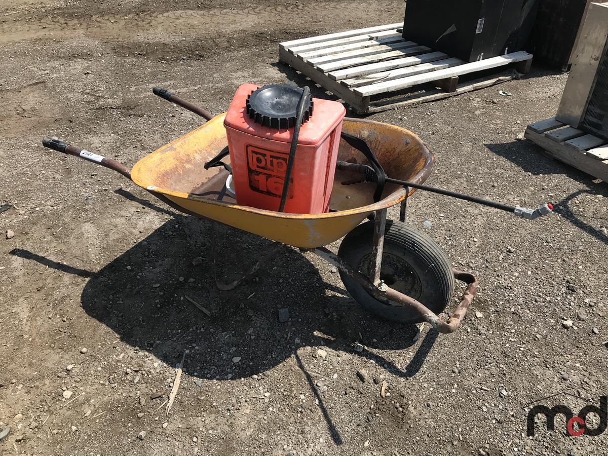 Wheelbarrow and Backpack Sprayer