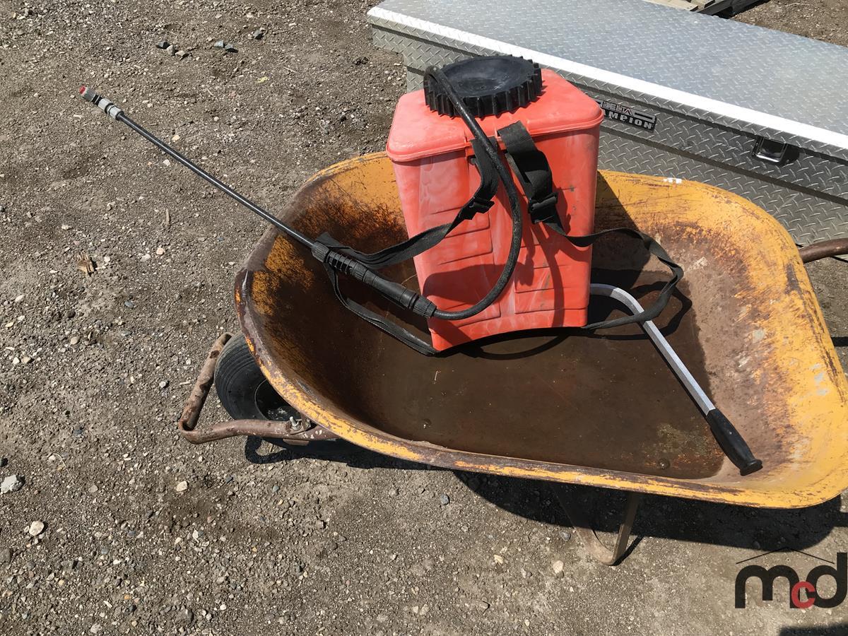 Wheelbarrow and Backpack Sprayer