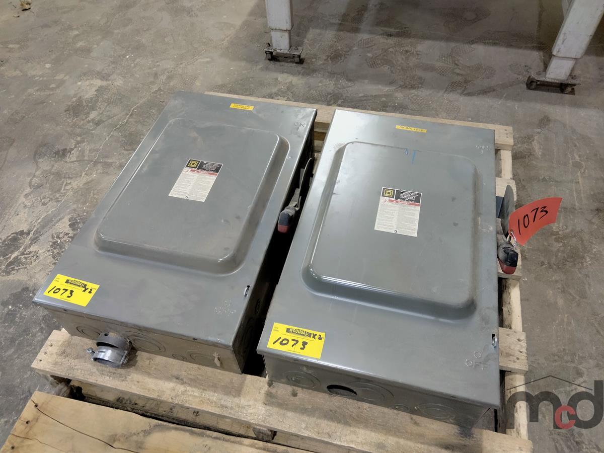 (2) Square D Heavy Duty Safety Switch Boxes