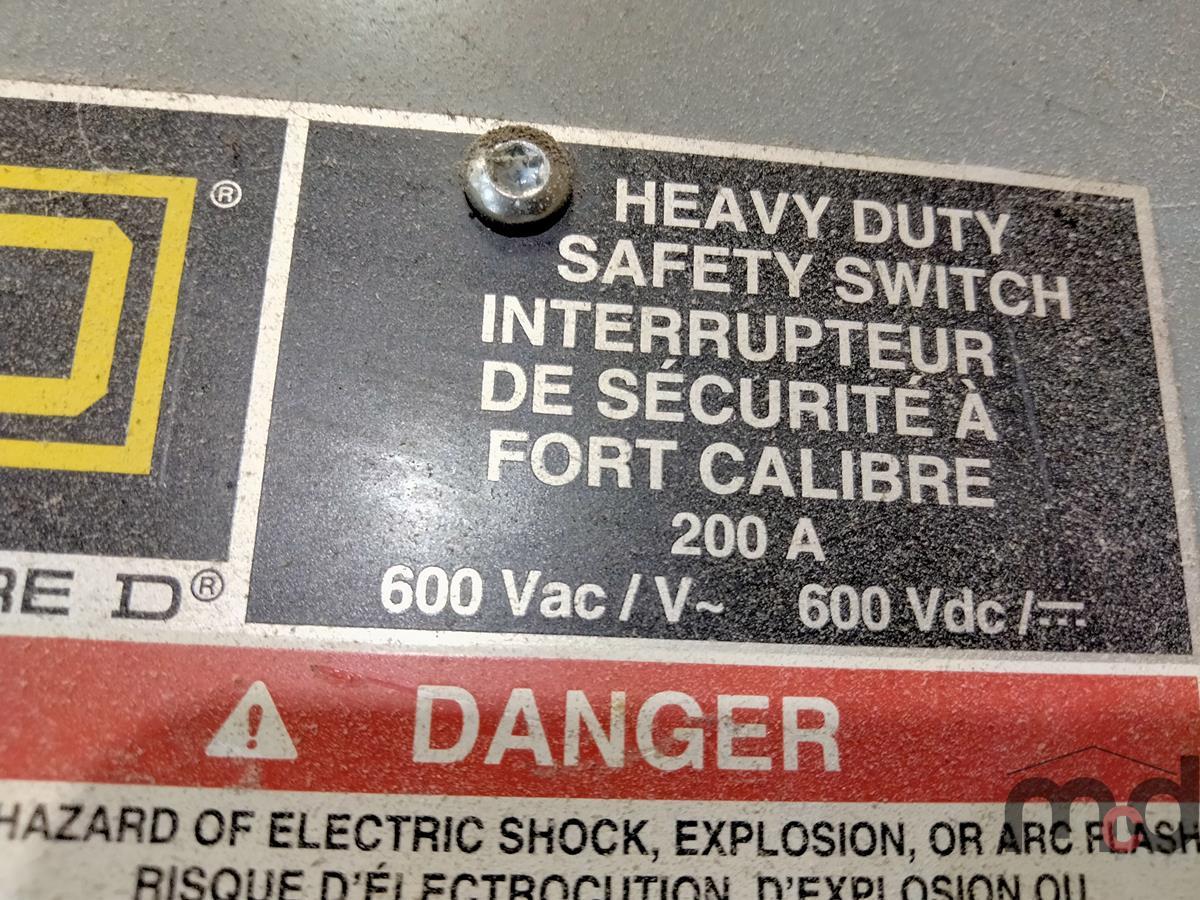 (2) Square D Heavy Duty Safety Switch Boxes