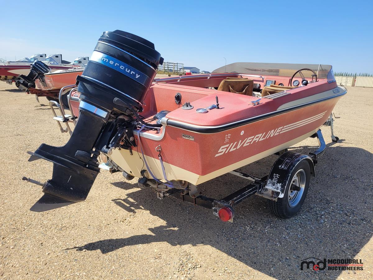 1980 Silverline Grenada 16' Boat w/ Homebuilt Boat Trailer (Non-Runner)