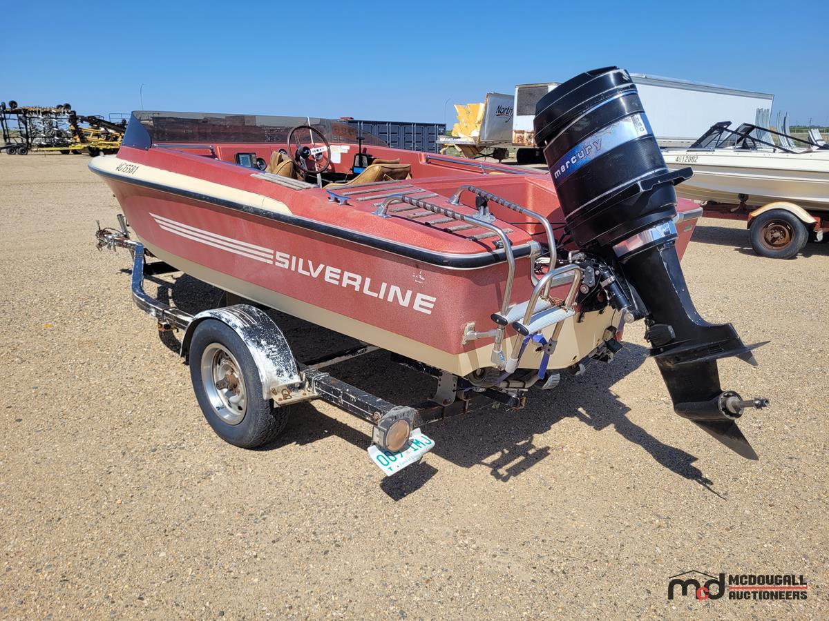1980 Silverline Grenada 16' Boat w/ Homebuilt Boat Trailer (Non-Runner)