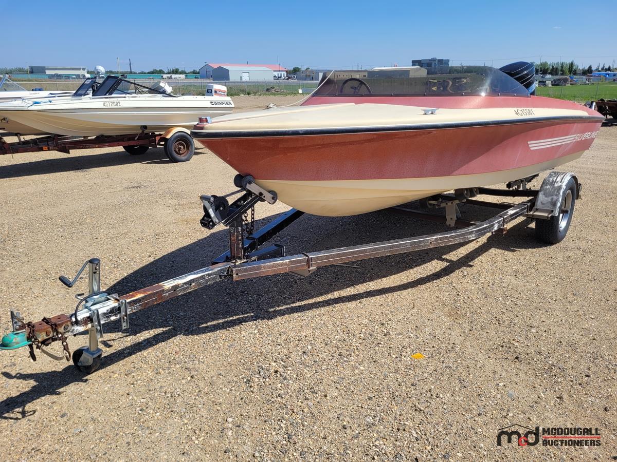 1980 Silverline Grenada 16' Boat w/ Homebuilt Boat Trailer (Non-Runner)