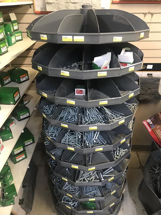 10 Tiered Metal Bolt Organizer - Contents NOT Included - Approx 66 ...