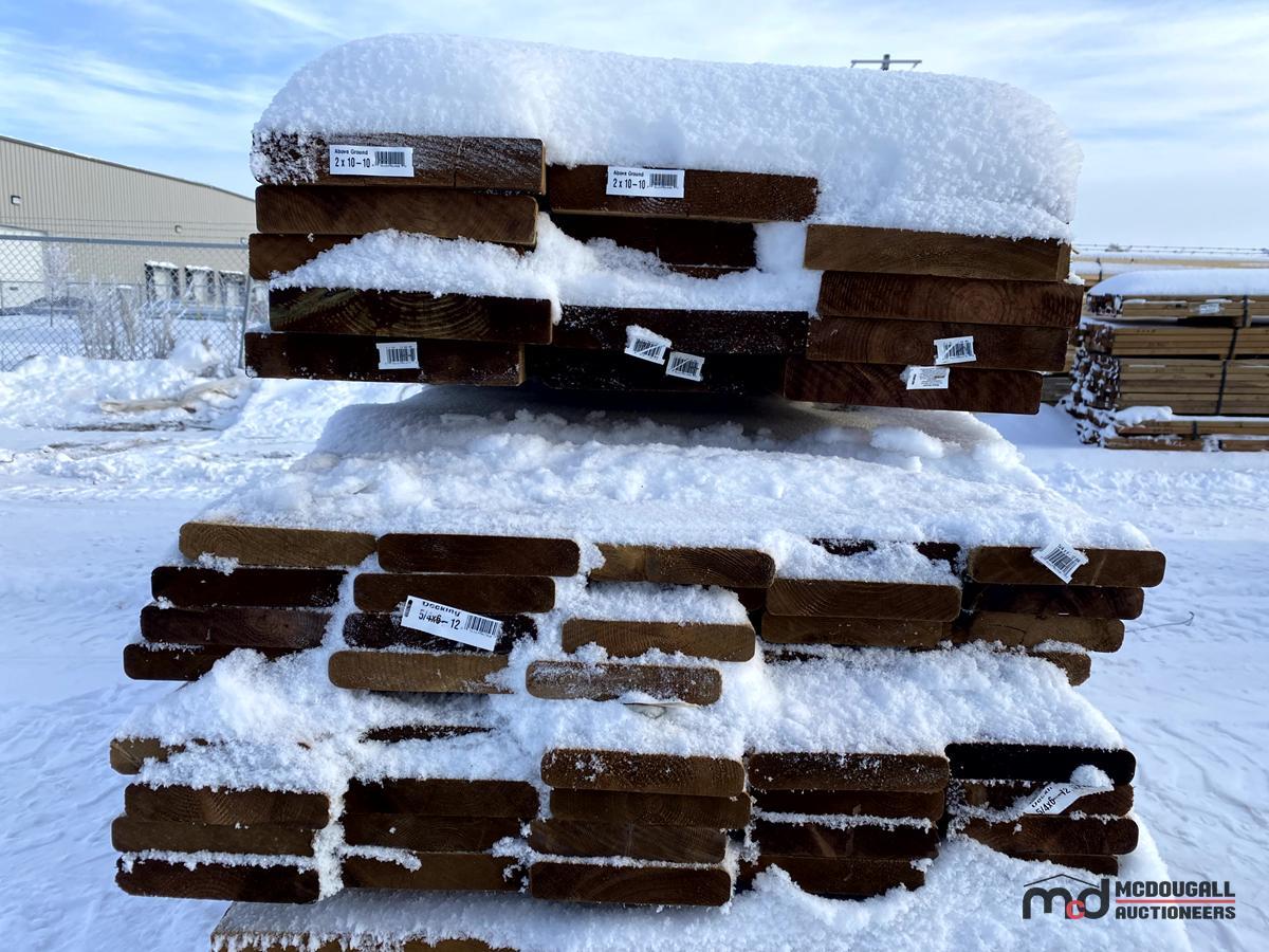 (5) Assorted Treated Cull Lumber