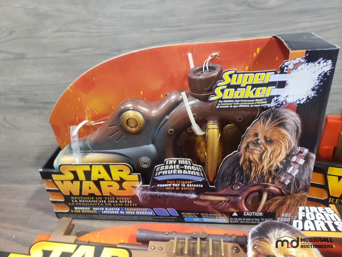 Star Wars Chewie Bowcaster, Wookie Water Blaster & Misc.