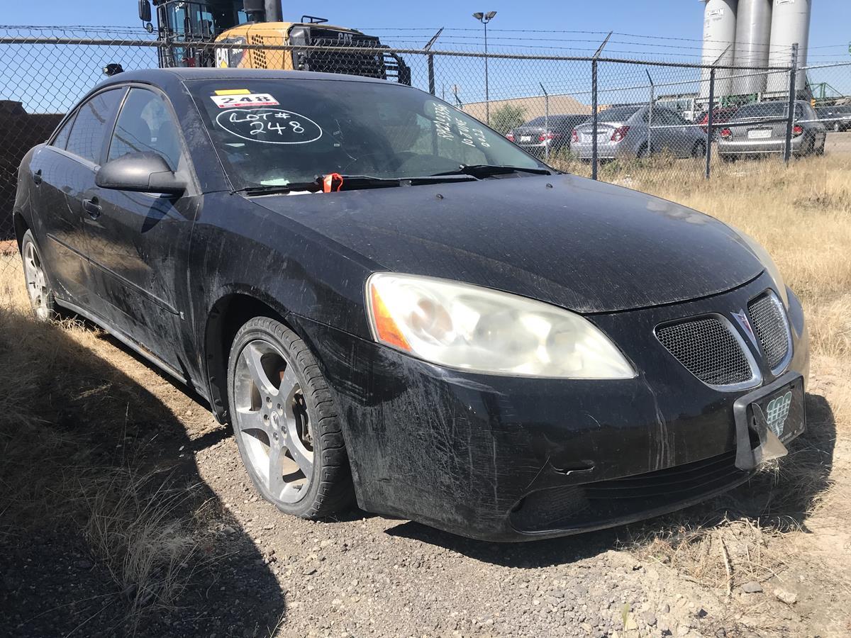 SALVAGE UNIT: 2007 Pontiac G6 4-Door Car - Black (Non-Runner)