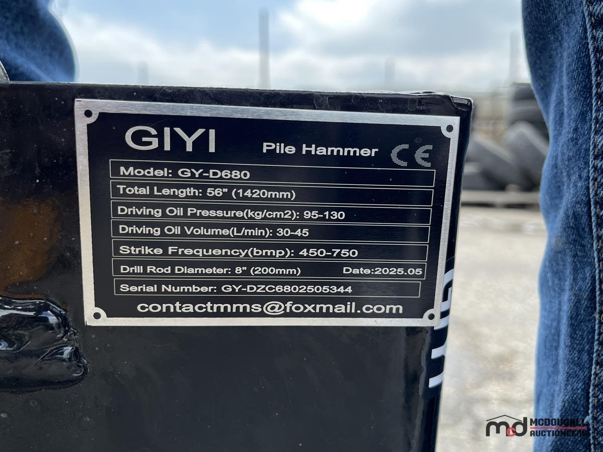 GIYI Skid Steer Pile Hammer