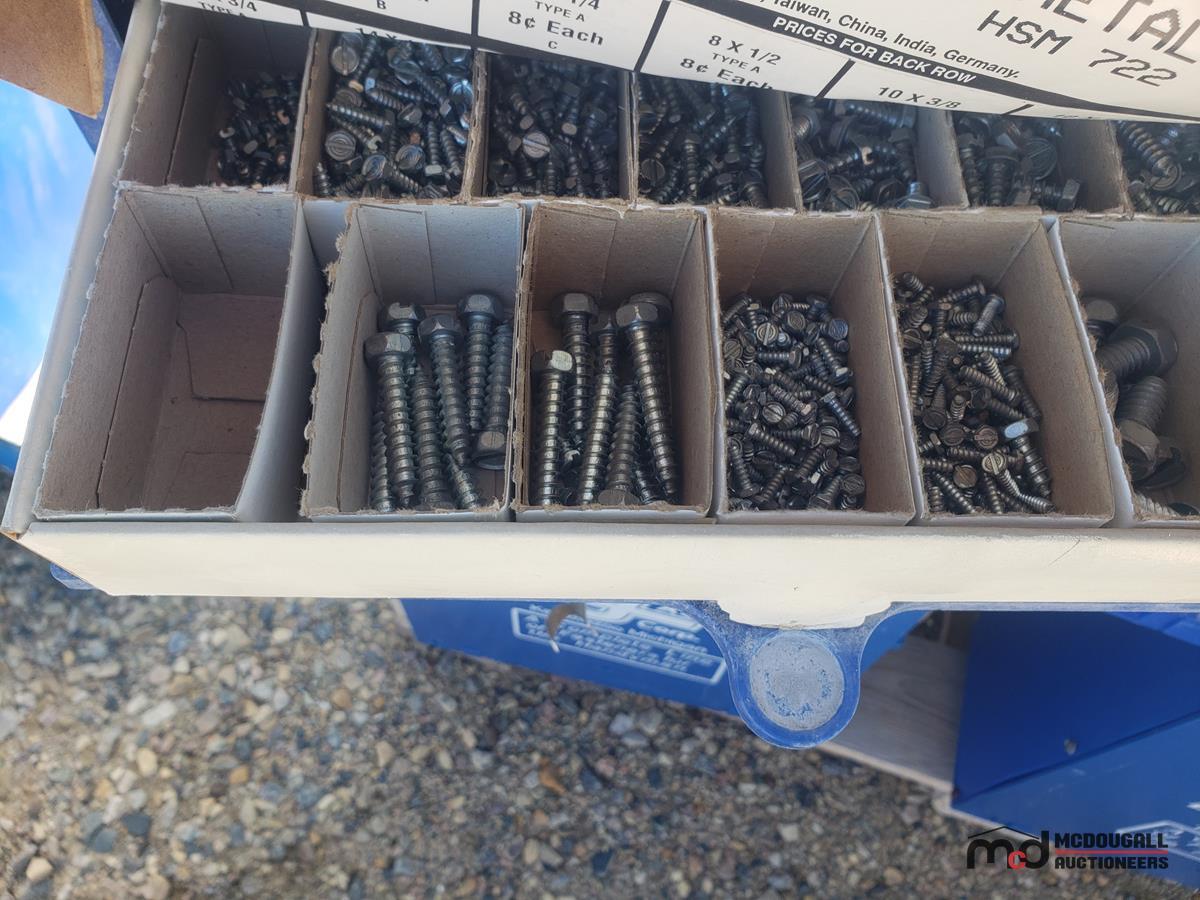 (2) Pallets of Screws, Hexagon Sheet Metal Screws, Machine Screws, and ...