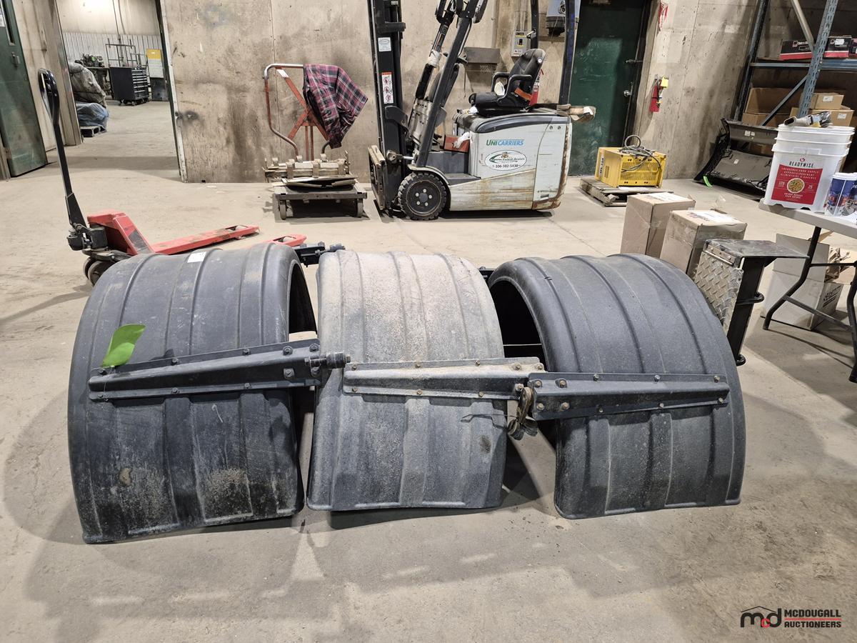 (3) Plastic Tub Fenders & Bracket Kits