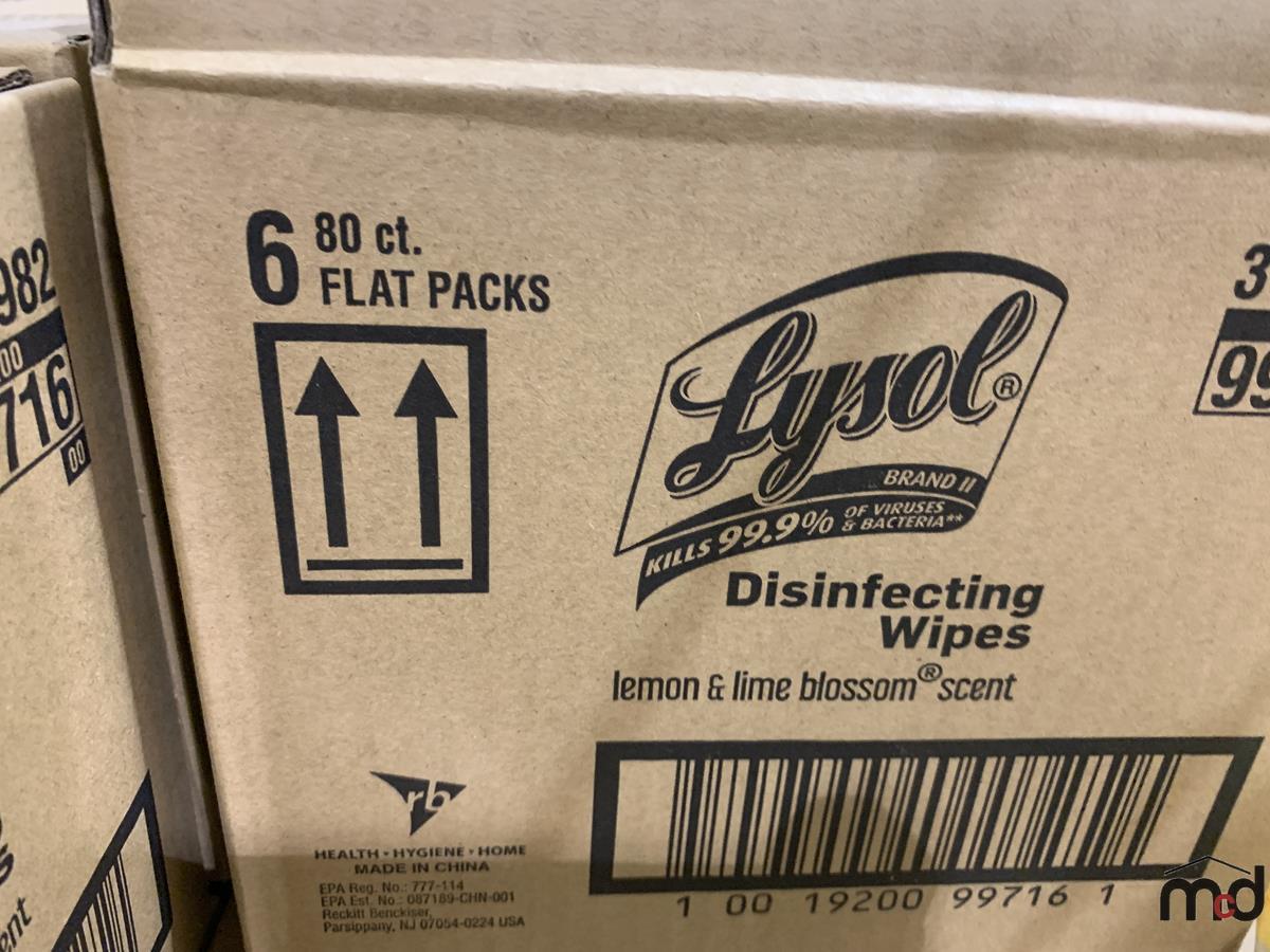 Partial Pallet of Lysol Disinfecting Wipes