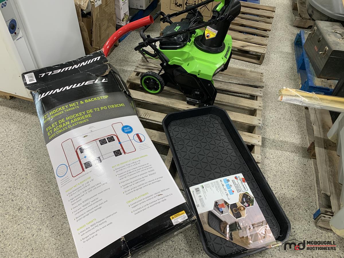 Greenworks Battery Operated Snow Blower (No Battery or Charger), Hockey ...