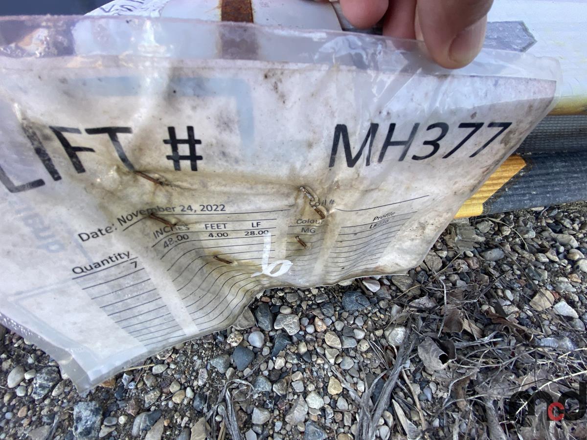 (7) Sheets of 48" Melchers Green Tin