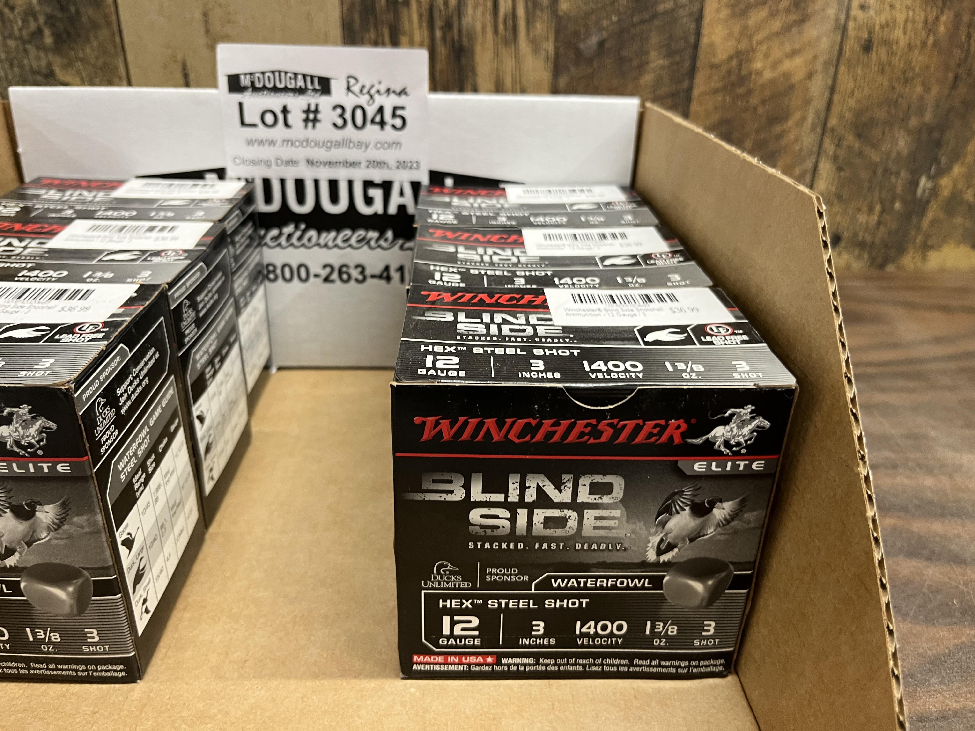 Unused (6) Boxes of Winchester 12-Gauge Hex Steel Shot Ammunition