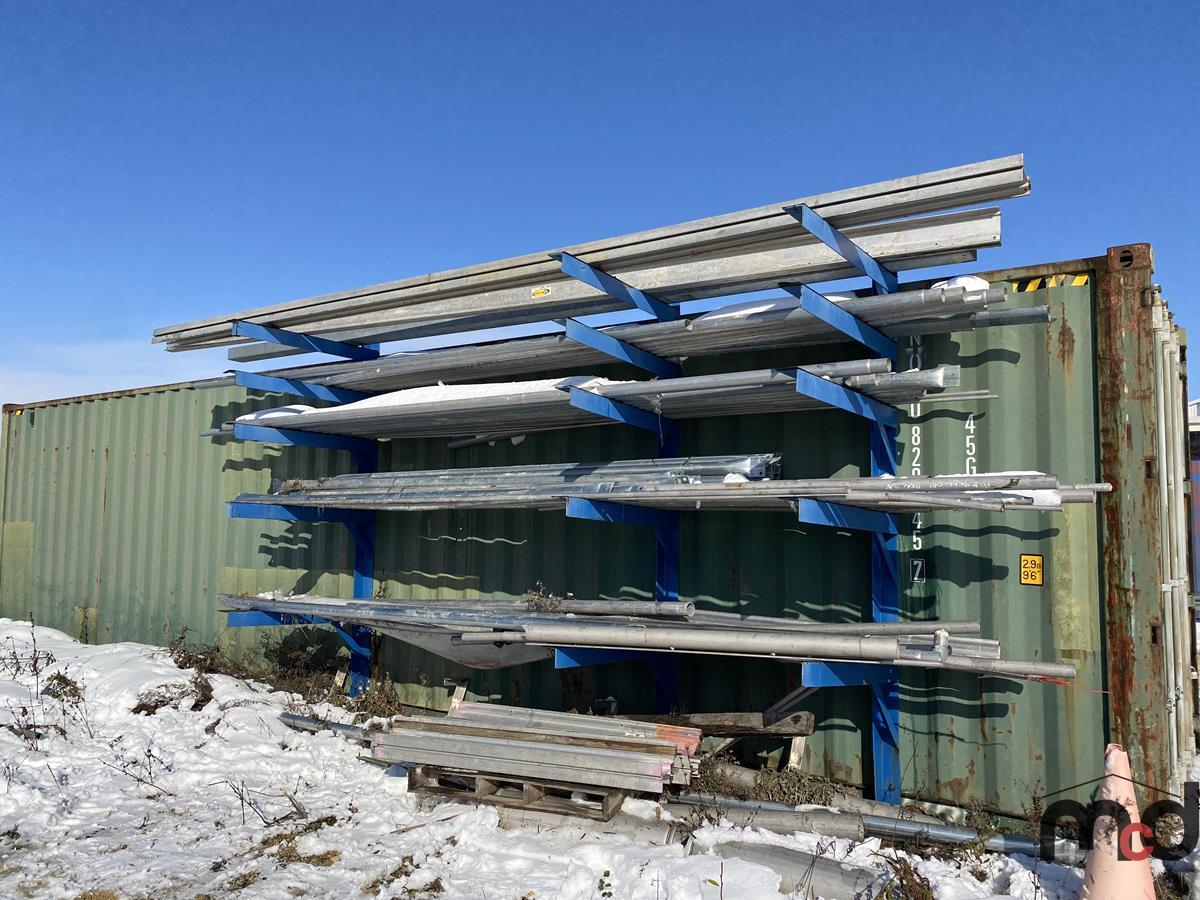 Large 5-Tier Rack w/ Contents Including Pipe & More