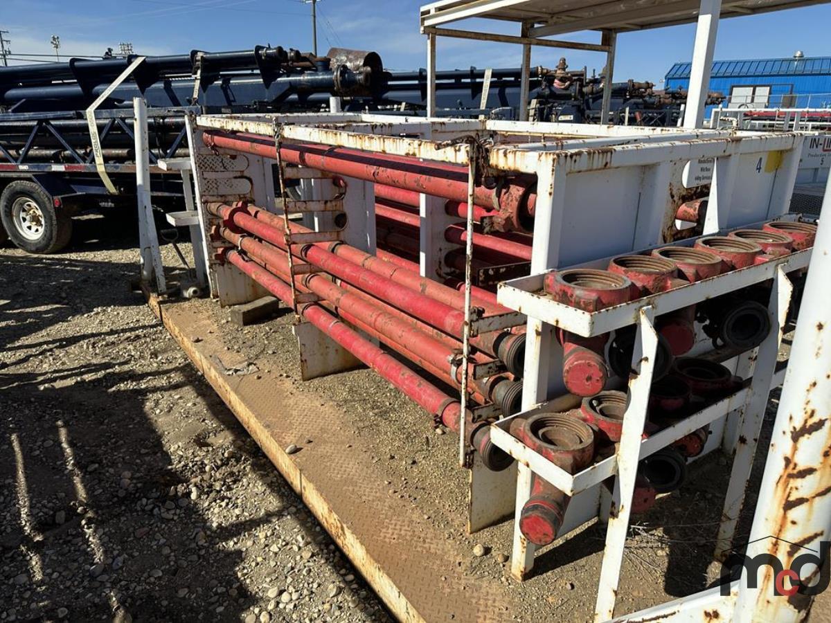 Skid Mounted Pipe Storage Rack w/ Pipe
