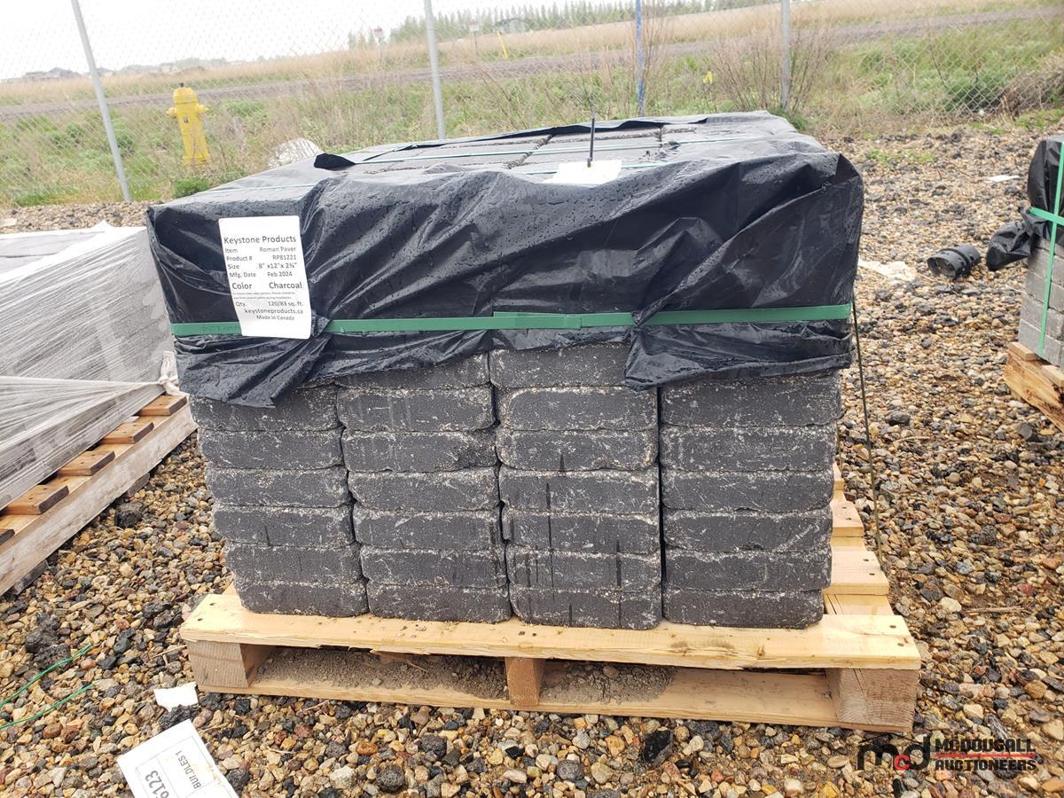 Keystone Products Roman Paver (8" x 12" x 2 3/8") Charcoal Colored ...