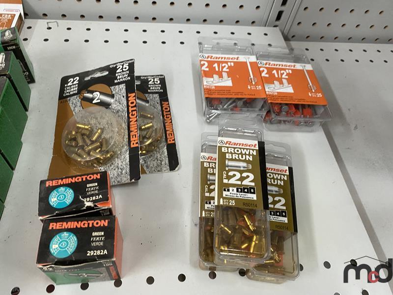 Large Selection of Staples, Ramset Nails, Ramset .22 Cal Refills, Etc.