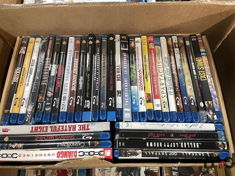 (2) Boxes of DVDs
