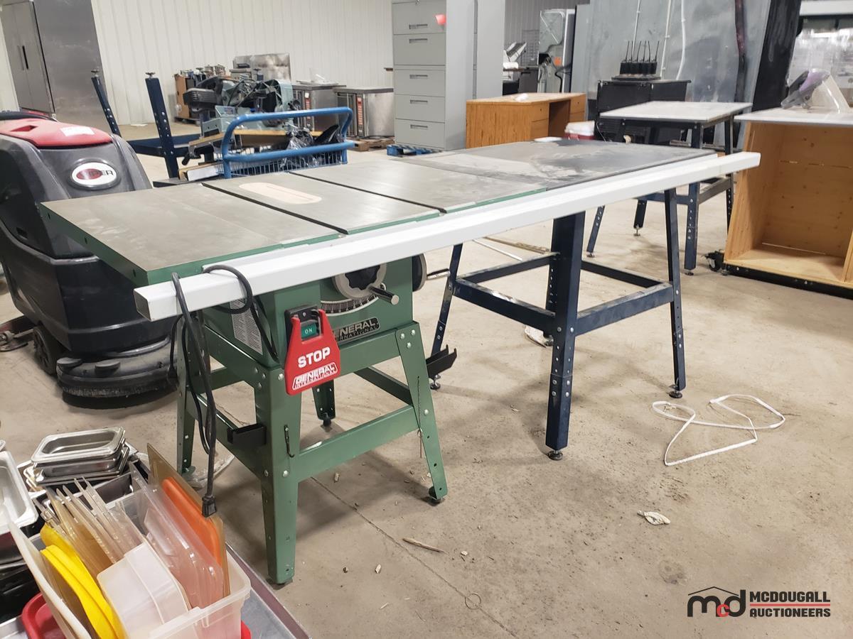 General International Table Saw (Approx. 74" x 32")