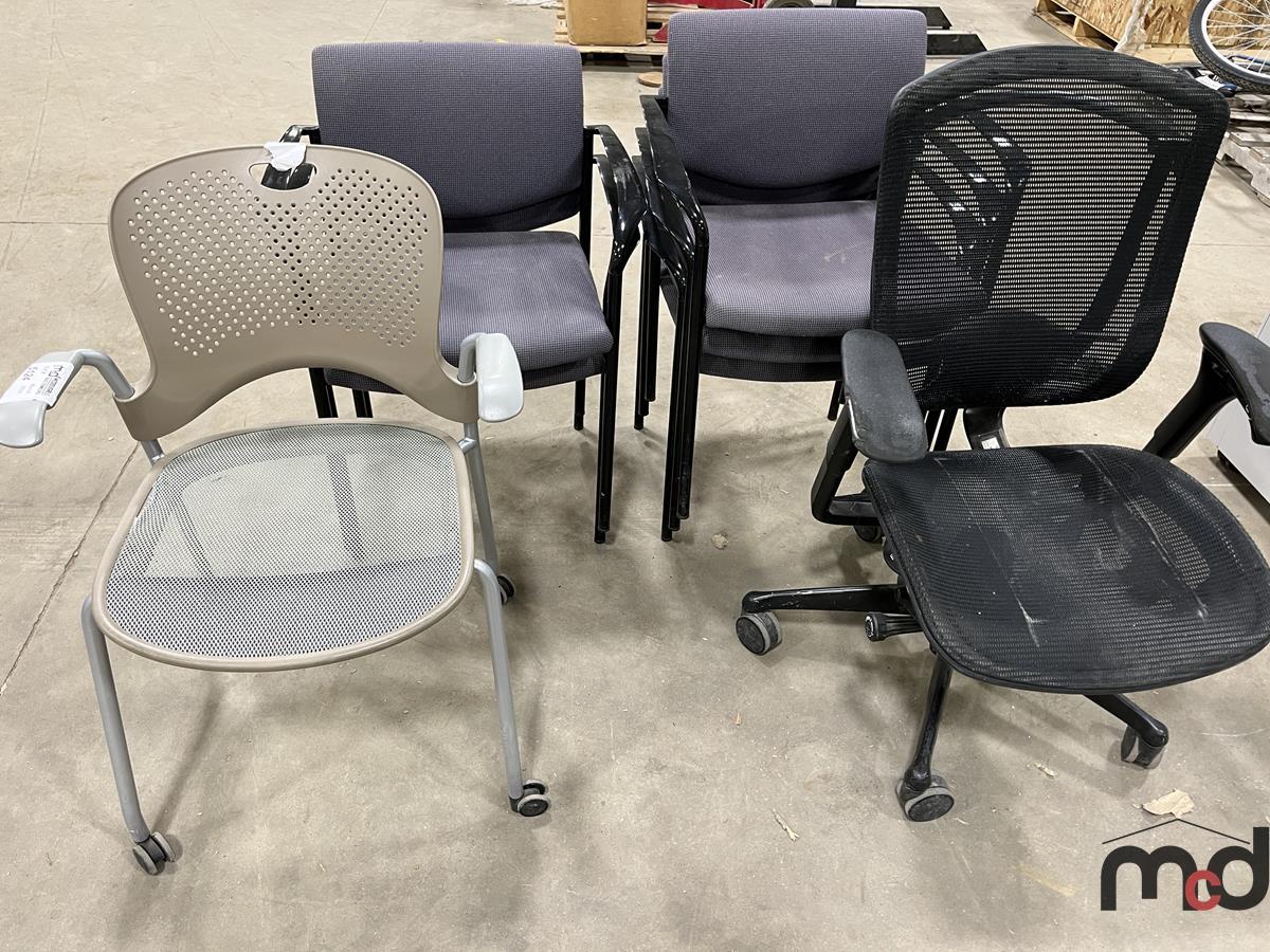 Set of (7) Assorted Chairs