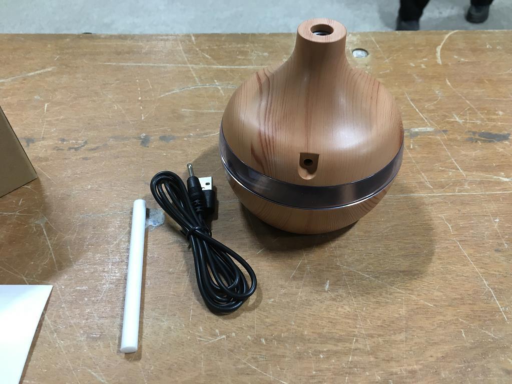 Unused Mini Atomization Humidifier Light Wood