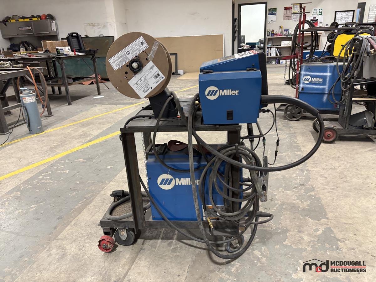 Miller XMT 350 Welder w/ 20 Series Wire Feeder & Cart