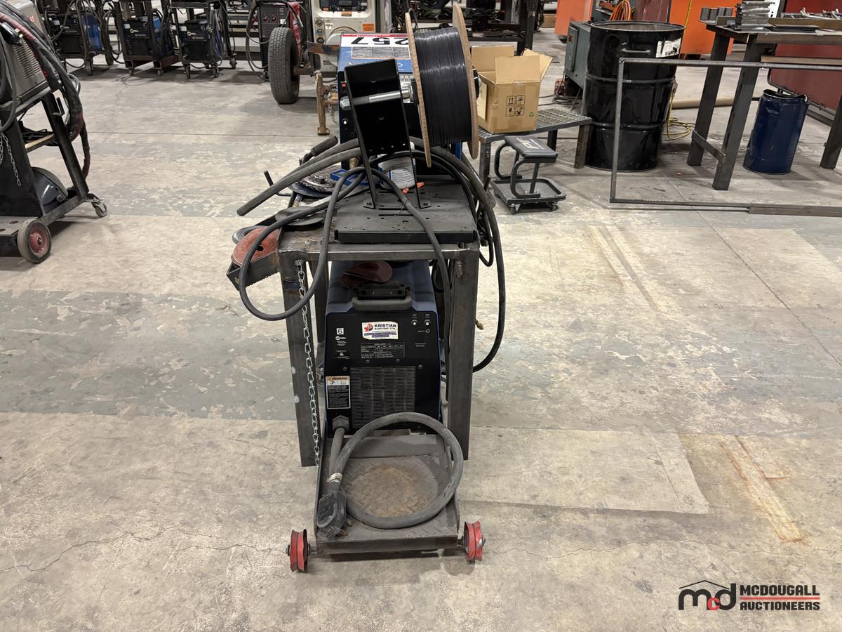 Miller XMT 350 Welder w/ 20 Series Wire Feeder & Cart