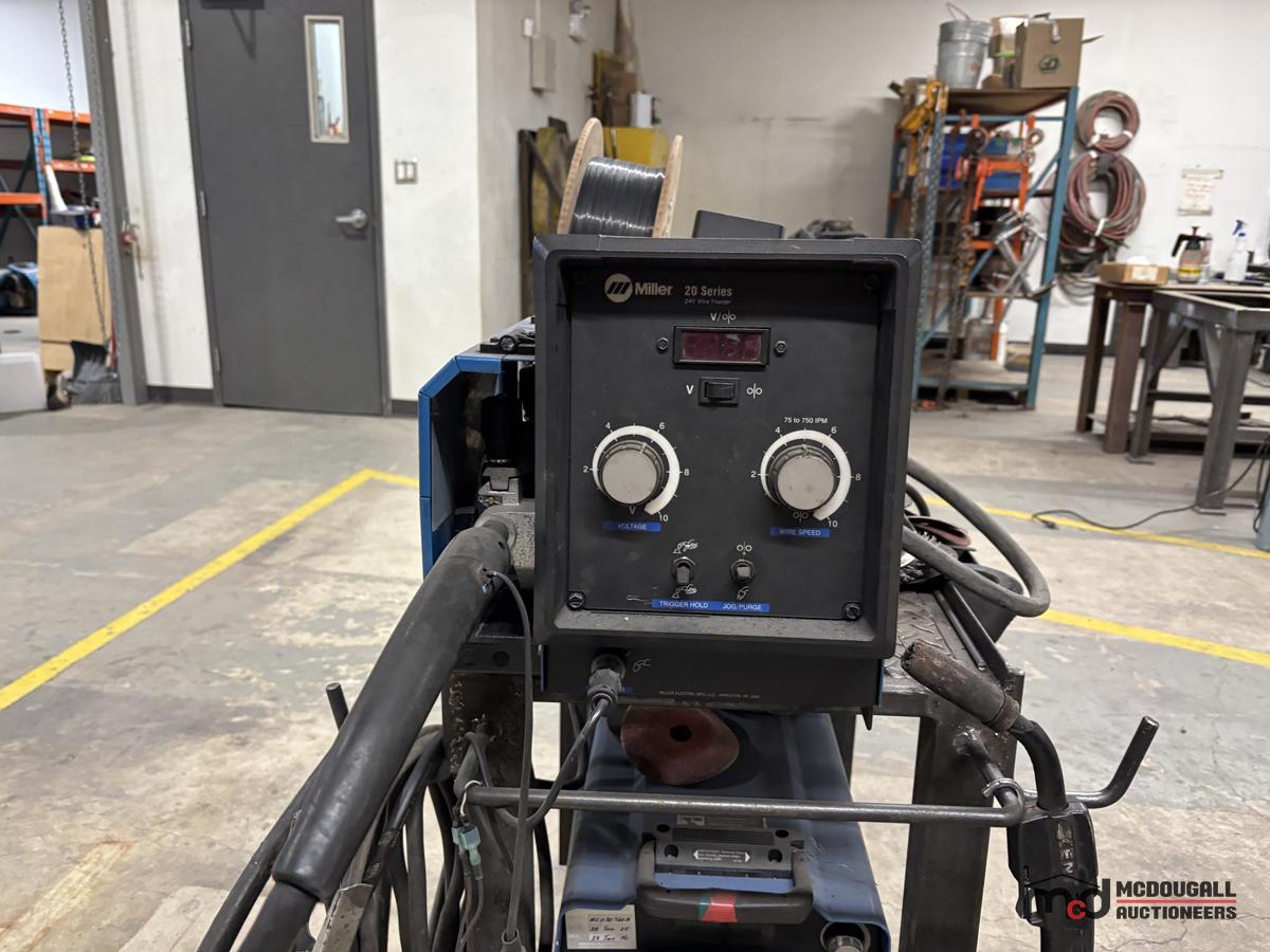 Miller XMT 350 Welder w/ 20 Series Wire Feeder & Cart