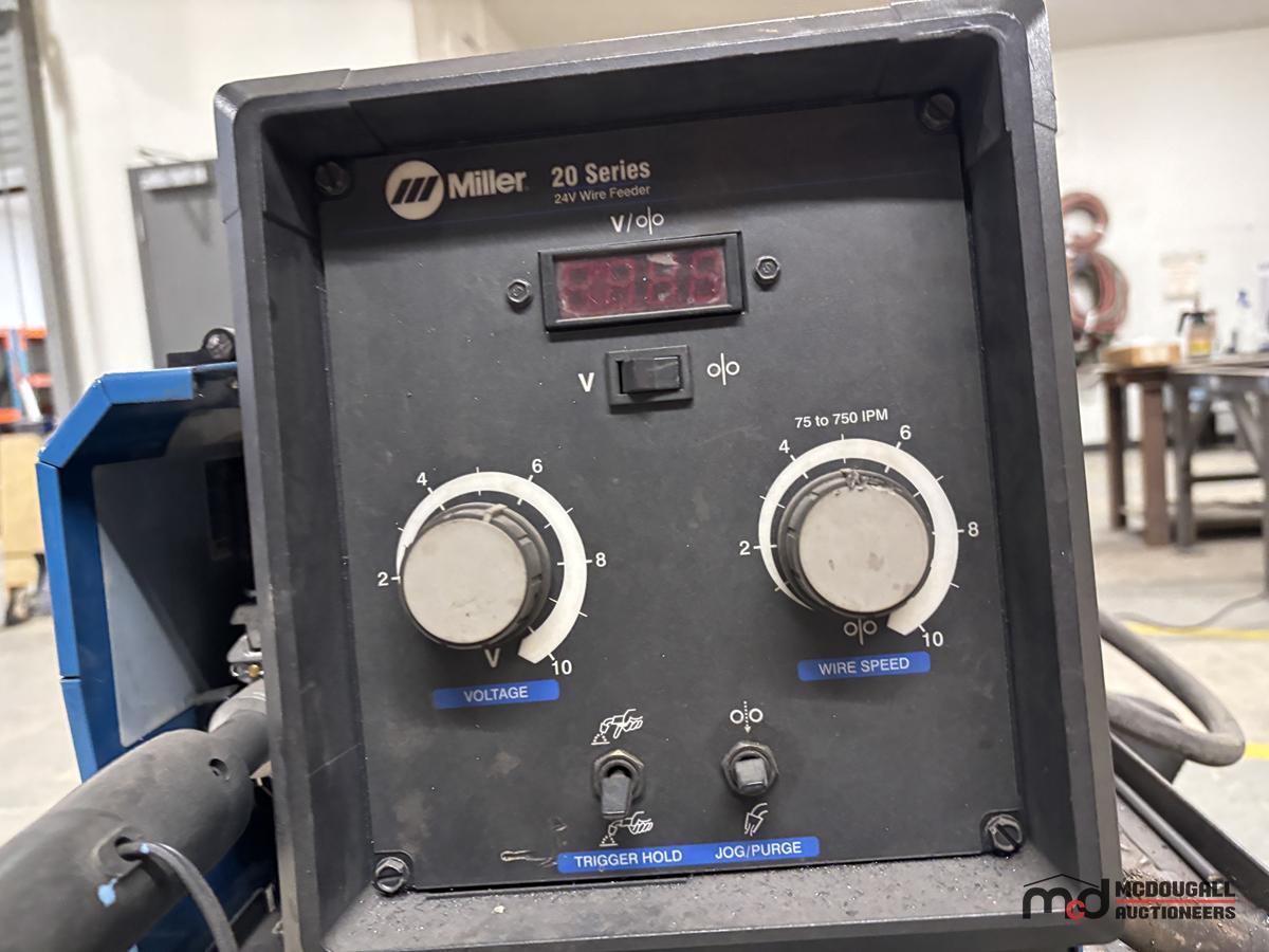 Miller XMT 350 Welder w/ 20 Series Wire Feeder & Cart