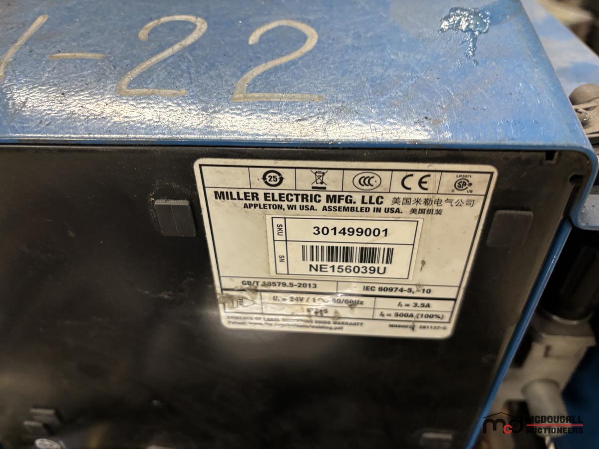 Miller XMT 350 Welder w/ 20 Series Wire Feeder & Cart