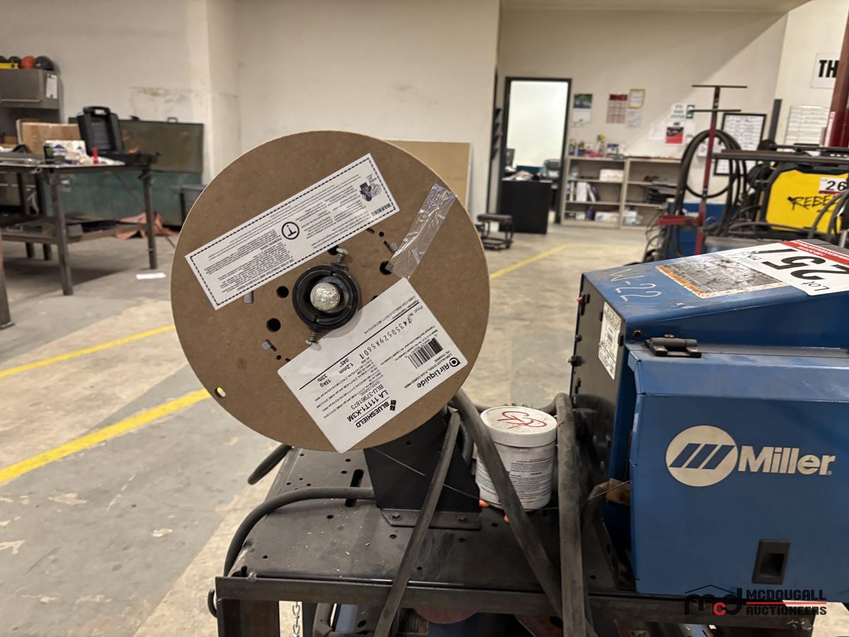 Miller XMT 350 Welder w/ 20 Series Wire Feeder & Cart