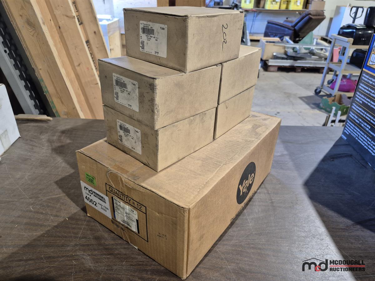(17) Boxes of Yale Door Locks