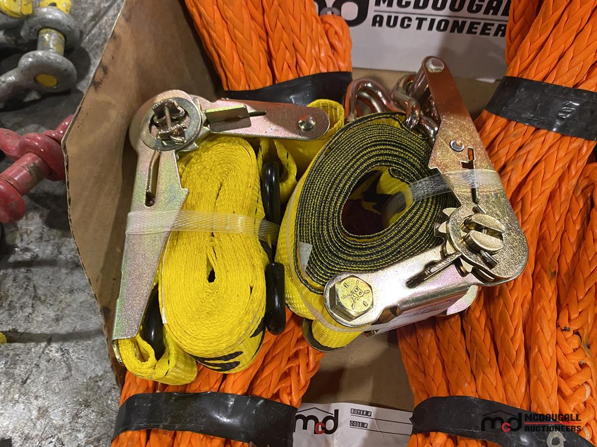 Heavy Duty Shackles, Ratchet Straps & Rope