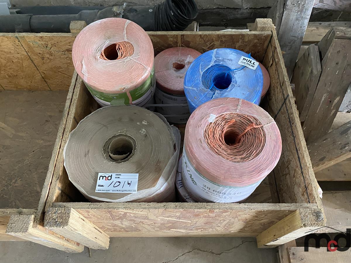 Wooden Crate of Bailer Twine