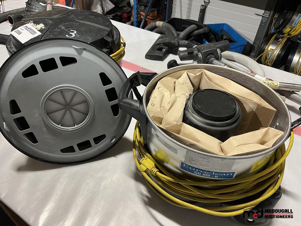 (2) Euroclean GD 930-H Hepa Vacuum