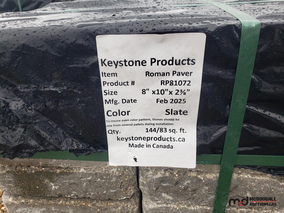 Keystone Products Roman Paver (8" x 10" x 2 3/8") Slate Colored Patio ...