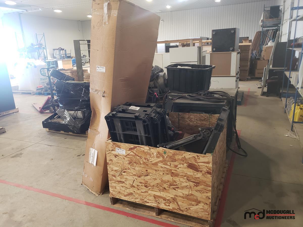 Crate of Creeper, Shelves, Vacuum & More