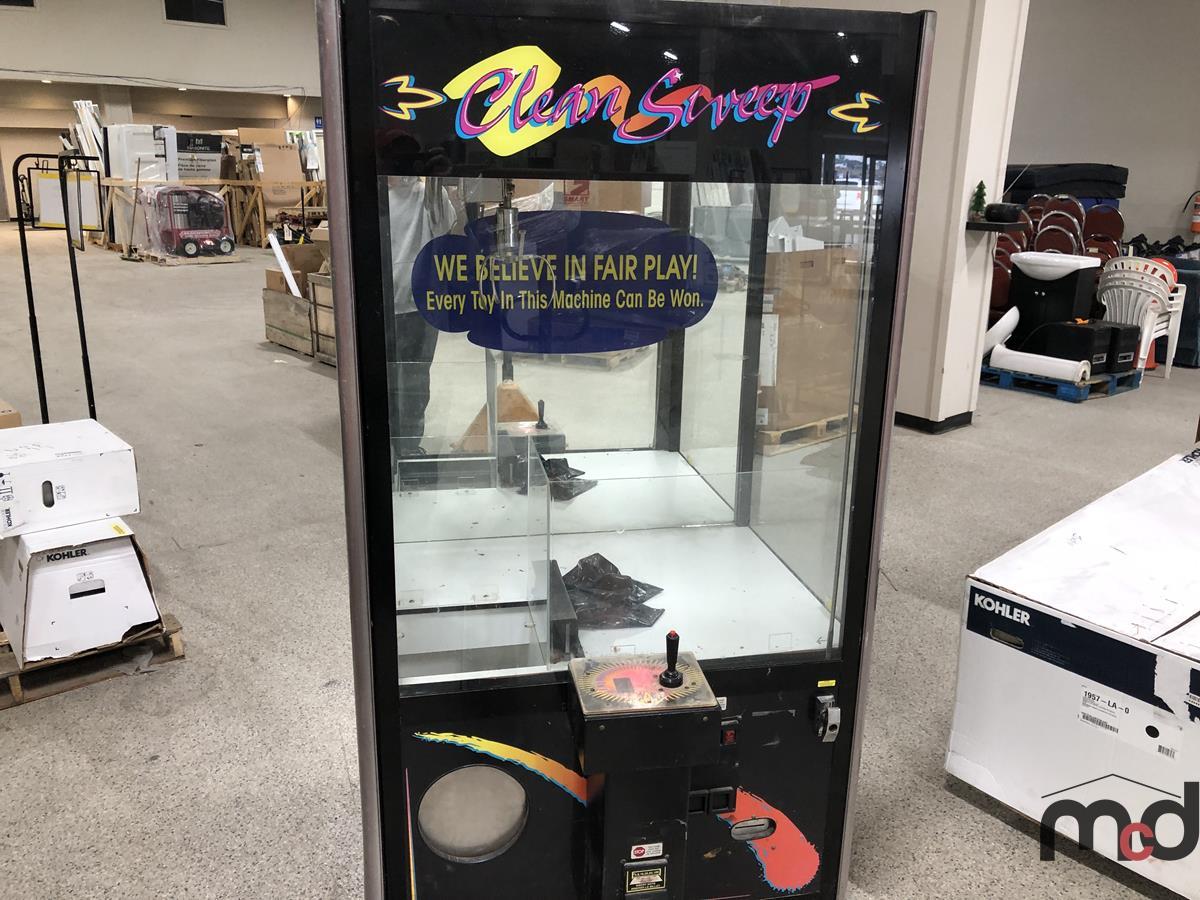 Clean Sweep Claw Crane Arcade Machine