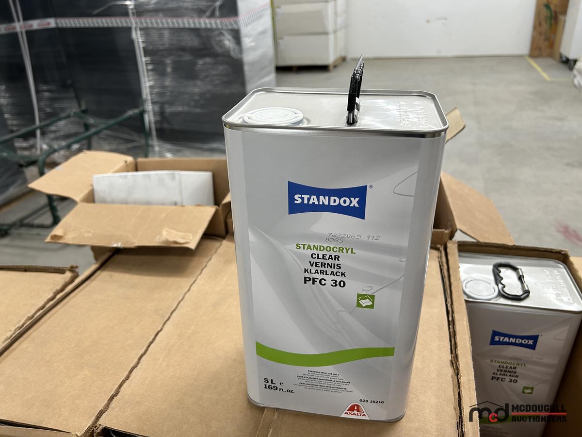 Pallet of Standox Clear Vernis Klarlack and More