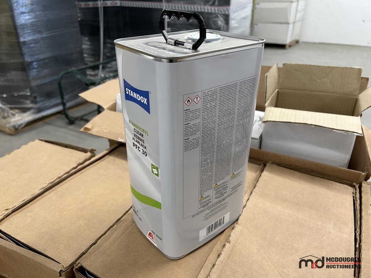 Pallet of Standox Clear Vernis Klarlack and More