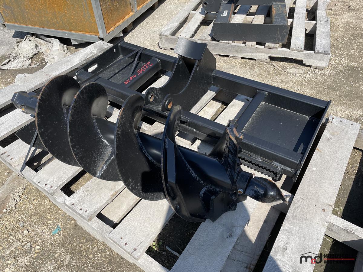 Skid Steer Auger Mounting Plate and 15" Auger(2" Hex Drive)