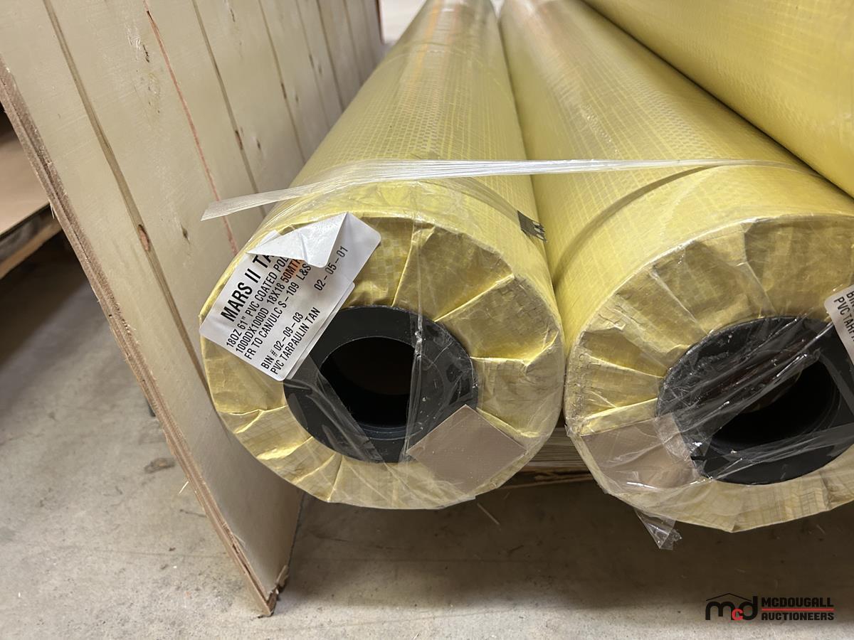 Assorted Rolls of PVC Coated Polyester