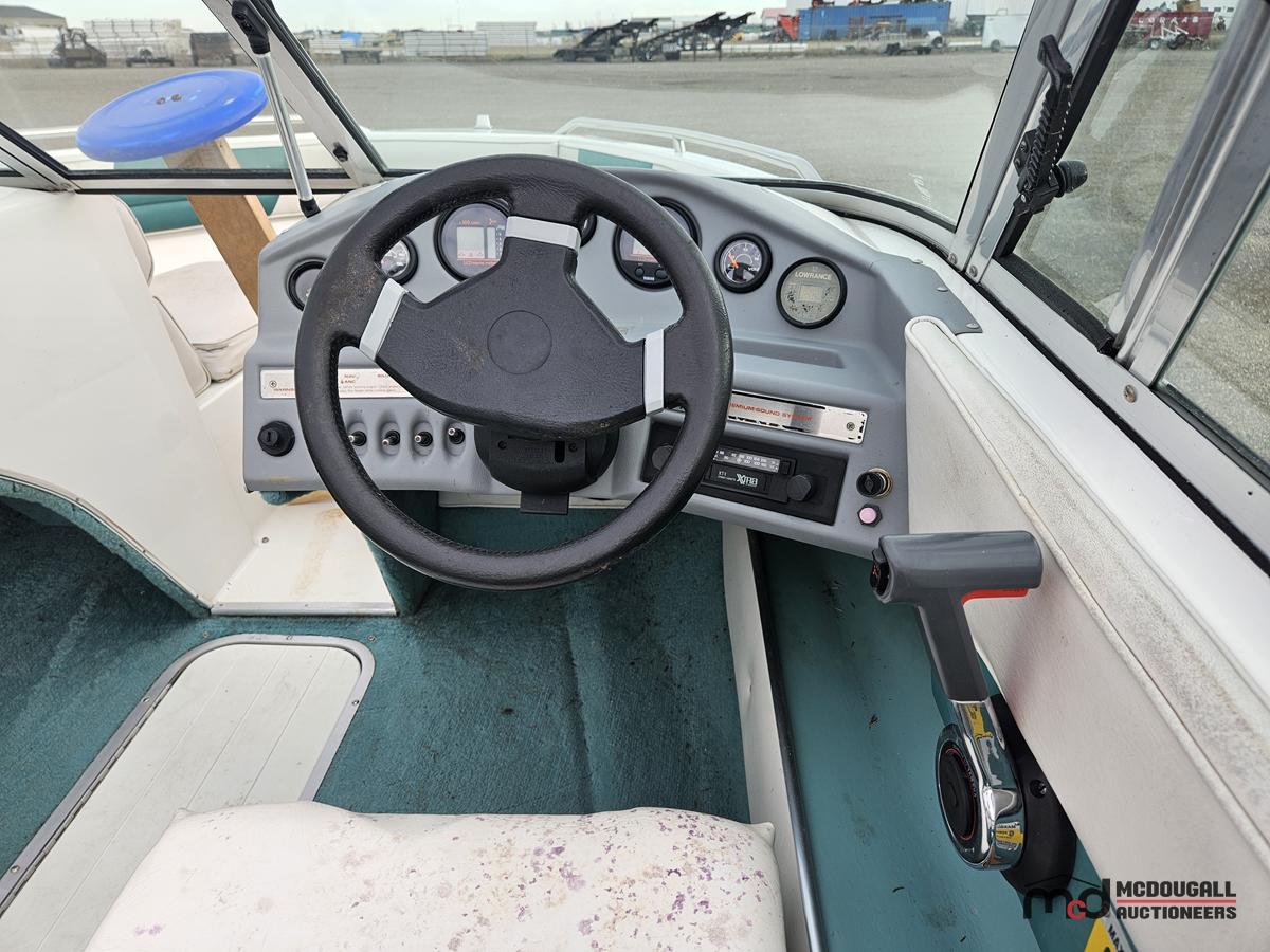 1991 Mariah 18' Boat w/ Yamaha Motor and 1991 S/A UtilityTrailer